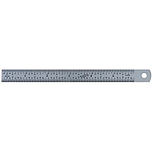 6" 4R (1/8, 1/16, 1/32, 1/64) Stainless Steel Machinist Ruler/Rule Scale