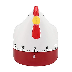 Digital Clocks Rooster Timer Mechanical Chicken Shaped Novelty Kitchen Timer 60 Mins Cooking Timer Alarm Reminder for Cooking Baking Digital Timer