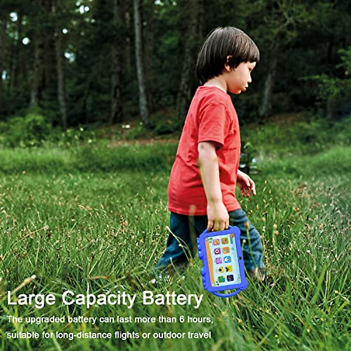 NORTH BISON Kids Tablet, 7 inch Android 11.0 Tablet for Kids, 3GB 32GB Toddler Tablet with Bluetooth, WiFi, GMS, Parental Control, Dual Camera, Shockproof Case, Educational, Games Dark Blue