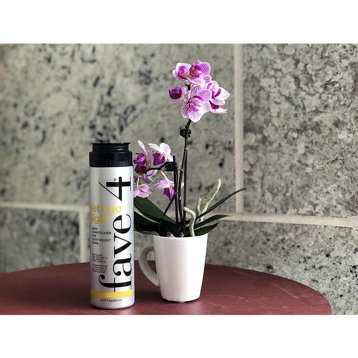 fave4 hair Let's Go Light Conditioner for Lightweight Shine, Replenish Split Ends & Frizz, 8.5 fl oz