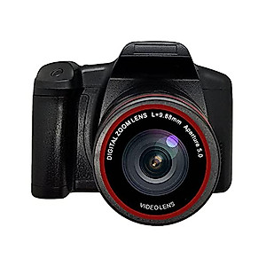 NORK Digital SLR Camera, Portable Anti-Shake Vlogging Camera, 2.4 in TFT LCD Screen 1080P Video Camera, Built-in Microphone, HD 16X Zoom, 5MP CMOS Sensor, Black