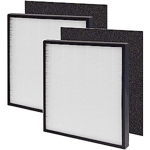 Nispira FLT5900 Filter J True HEPA + Carbon Filter Set Replacement Compatible with GermGuardian FLT5900 Filter J Air Purifier AC5900WCA and AC5900WDLX 2 Packs