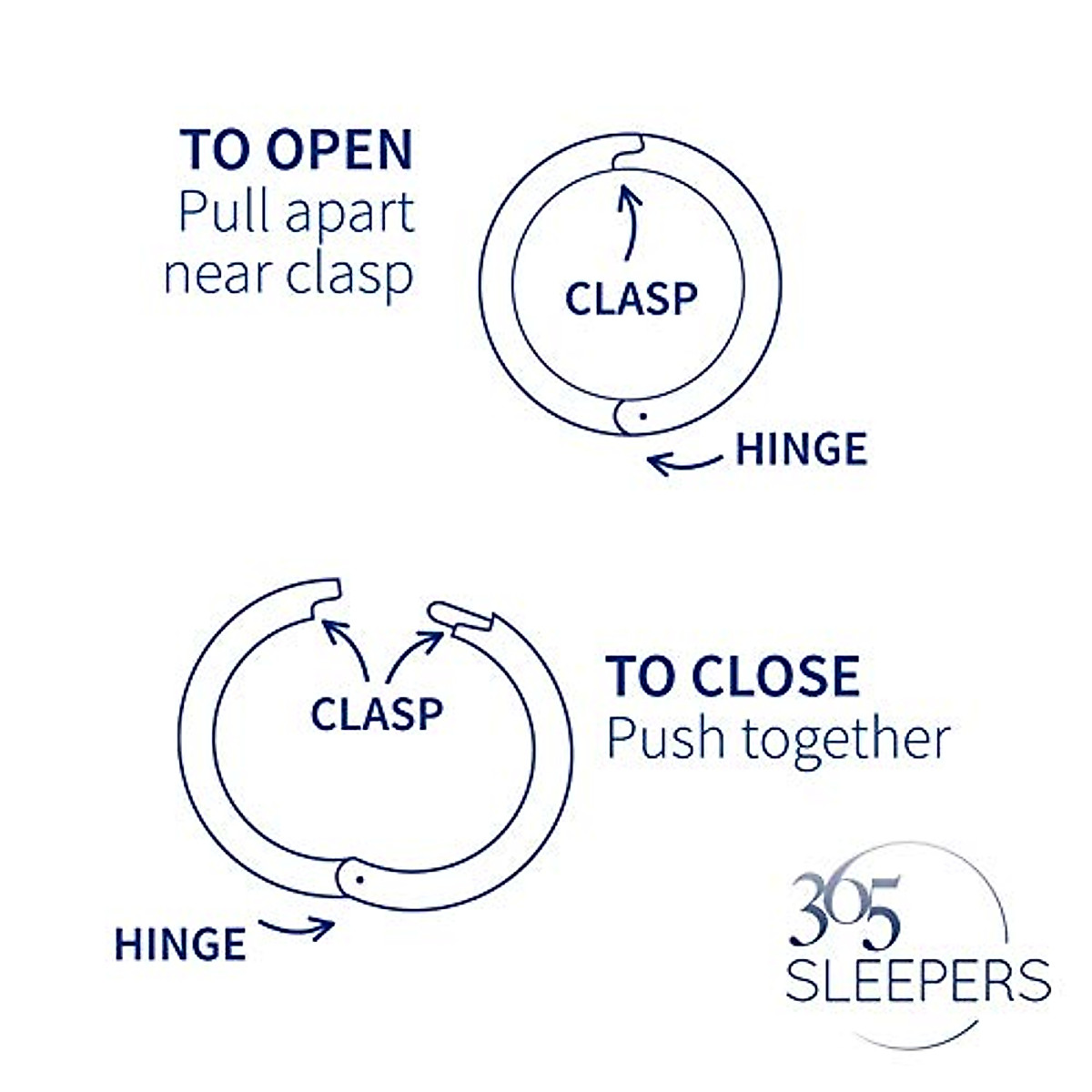 365 SLEEPERS Sterling Silver Hinged Unisex Sleeper Earrings Nose Hoop Segment Ring Hand Made In Australia Nickel Free Hypoallergenic 8mm - 18mm