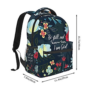 ROSIHODE Jesus Backpack Adjustable Shoulder Strap Bookbag, Cross Daypack Lightweight Backpack for Adults