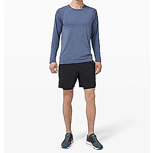 Lululemon Athletica Lululemon Mens Metal Vent Tech Long Sleeve Shirt(Midnight Shadow/Tempest, L)