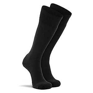 FoxRiver Wick Dry Socks for Men, 3 Pack, Extra Cushioned Mid Calf Boot Socks for Stuffy Free, Super Comfy and Fresh Feet - Black - Medium (6078)