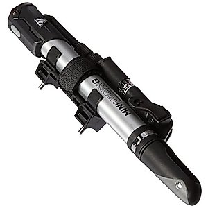 Topeak Mini Morph Pump with Gauge , Black, Silver, 26.5 x 5 x 2.8 cm / 10.4” x 2.0” x 1.1”
