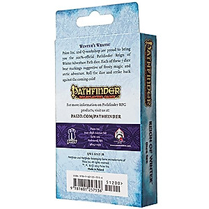 Q WORKSHOP Pathfinder Reign of Winter Rpg Ornamented Dice Set 7 Polyhedral Pieces