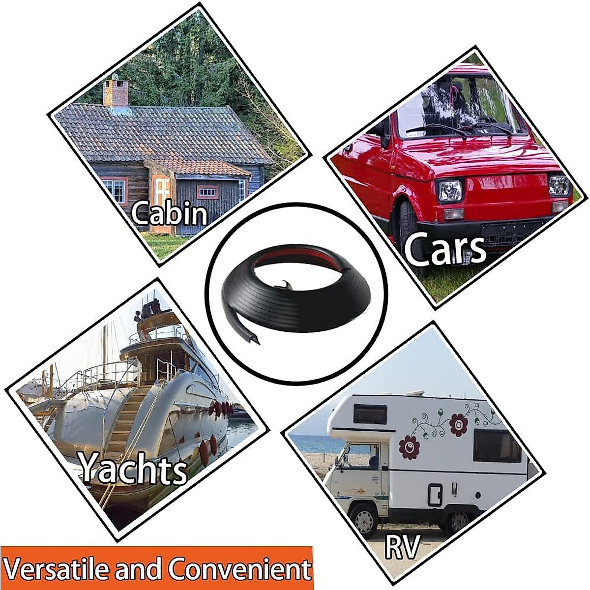 RV Rain Gutter,40 Feet Length, PTE Black Flexible Roof Rain Diverter Strip, Dril Rail for Cars, Cabins, Pavilion,Self Adhesive, Roof Gutter to Channel Water Away（Black）