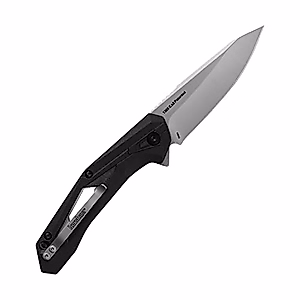 Kershaw Airlock Pocket Knife, 3" 4Cr14 Steel Blade, SpeedSafe Assisted Folder Opening EDC, Discreet Pocketclip Carry,Black