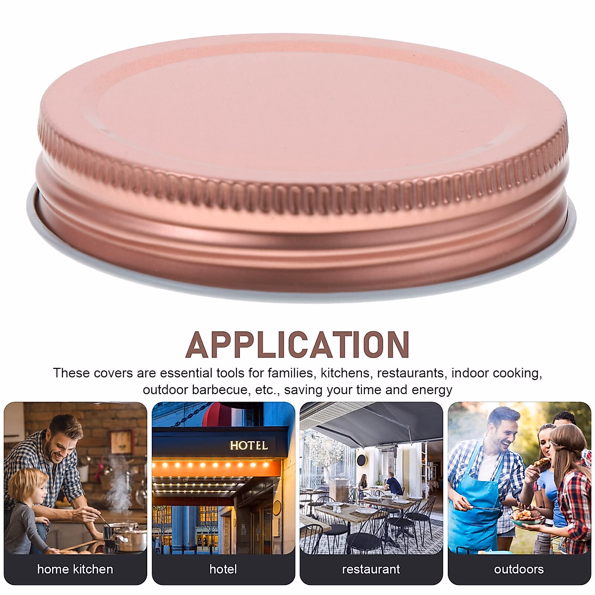 BESTonZON 12pcs Sturdy Mason Jar Covers Multipurpose Reusable Canning Lids for Leakproof Sealing Convenient Jar Covers for Home Canning and Preservation