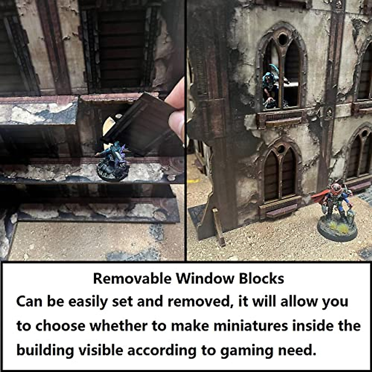 Jucoci Battlezone Creation Kit 36PCS Tabletop Terrain Wargame Terrains Set Compatible with WH40K