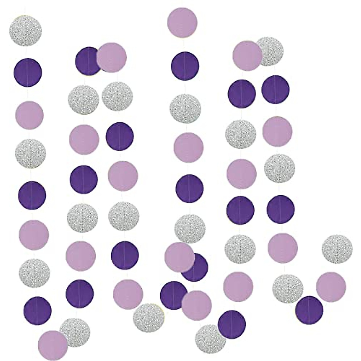 Purple Bridal Shower Decorations Bachelorette Party Decorations Purple Silver White Tissue Pom Pom Bride To Be Banner Purple White Balloons for Engagement Party /Wedding Shower /Hen Party