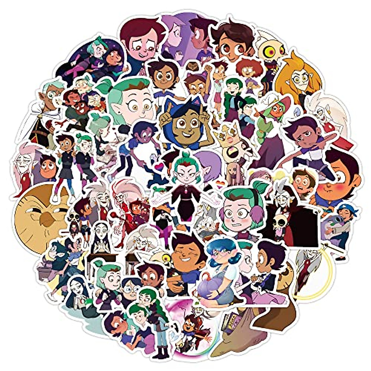 The owl House 50 PCS Stickers Pack Aesthetic The Vinyl Movie Colorful Waterproof for Water Bottle Laptop Bumper Car Bike Luggage Guitar Skateboard
