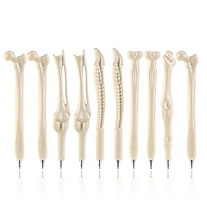 Novelty Bone Design Ballpiont Pens Nurse Pen Doctor Pen for Artist, School, Office, Birthday Gift for Kids Students Pack of 10