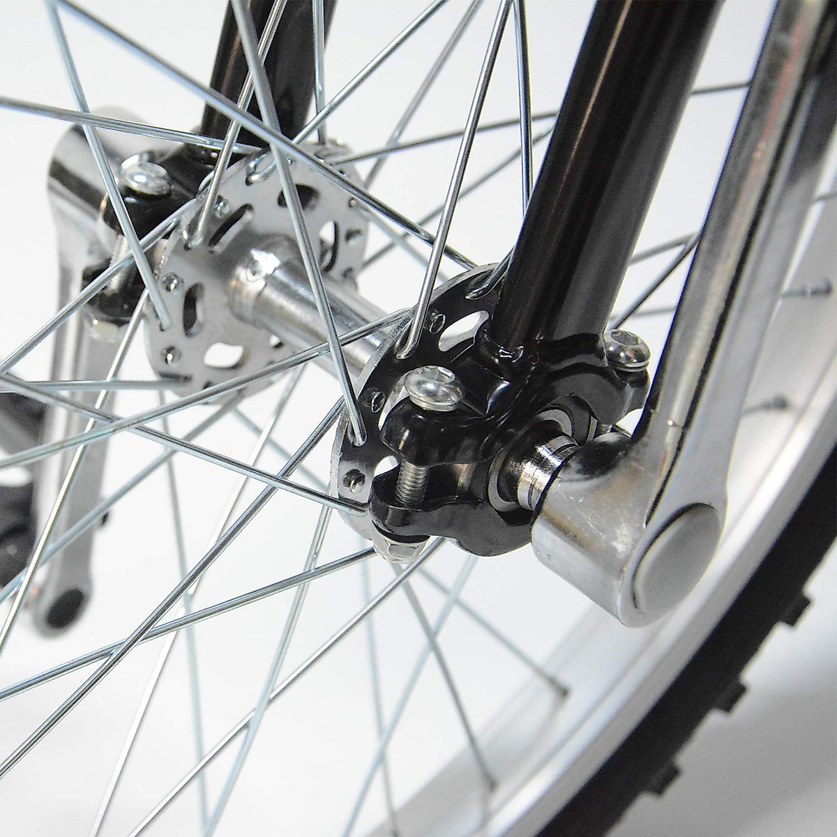 Nisorpa 20" Inch Unicycle Classic Black One Wheel Bike with Anti-Skid Alloy Rim and Pedal Adjustable Height Cycling for Kids Adults Beginner Outdoor Indoor Sports Entertainment Fun