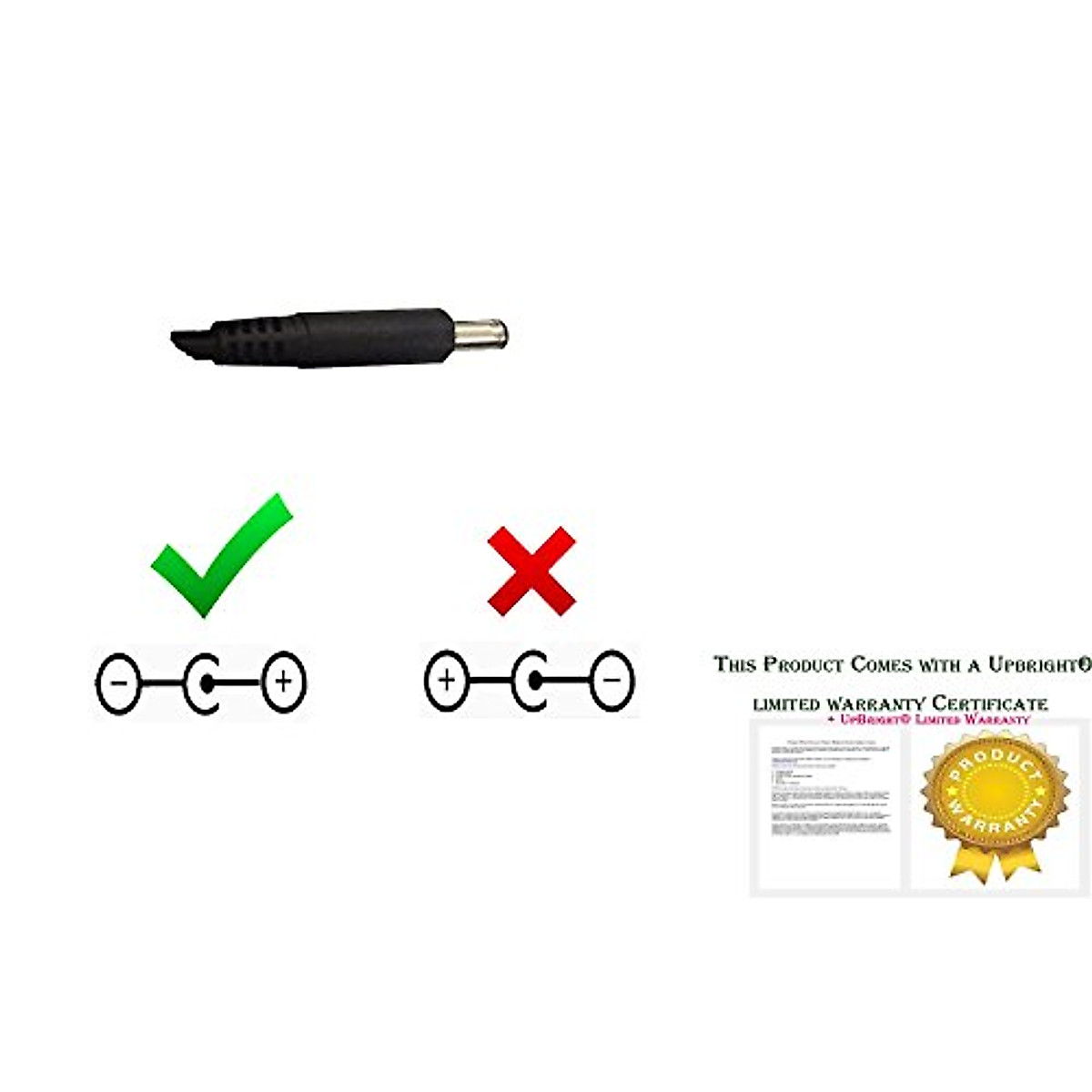 UpBright 7.5V AC/DC Adapter Compatible with Dana by AlphaSmart ACC-AC55 41-7.5-500D ACCAC55 41-75-500D Alpha Smart 7.5 V 500mA 7.5VDC 0.5A - 1A DC7.5V Class 2 Transformer Power Supply Cord Charger