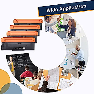 Colorking Compatible Toner Cartridge Replacement for Brother TN660 TN-660 TN630 TN-630 for Brother MFC-L2700DW HL-L2380DW HL-L2300D HL-L2320D DCP-L2540DW MFC-L2740DW Printer (4 High Yield Black)