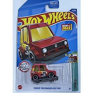Hot Wheels 2022 - Tooned Volkswagen Golf MK1 - RED - Tooned 1/5