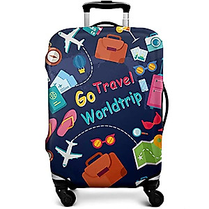 Luggage Cover Approved Go Travel Suitcase Protector Elastic Washable Baggage Covers for 18-20 inch Luggage(S)