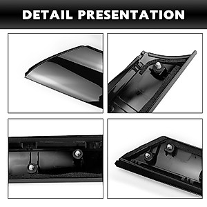 USTAR Black Left Right Pair Windshield Pillar Trim Panel Molding Fit for Kia Soul 2010-2013 861802K500 861702K500