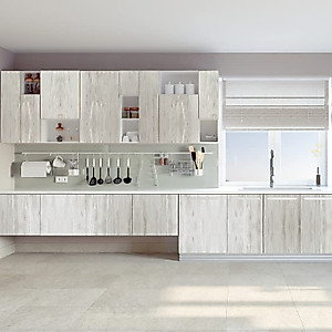 Wood Wallpaper White Wood Grain Contact Paper Shiplap Peel and Stick Wallpaper Self Adhesive Wallpaper White Wood Wallpaper Decorative Wall Covering Shelf Liner 15.7"x118"