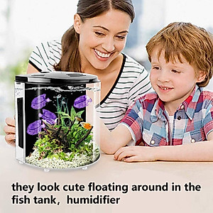 FITORCH 10PCS Universal Humidifier Tank Cleaner, Warm & Cool Mist Humidifiers, Fish Tank，Compatible with Drop, Droplet, Adorable, 1.75" x2.55" (Purple)
