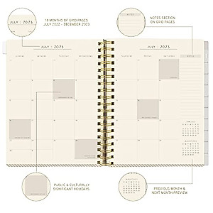 Graphique 2024 Spiral Frosted Cover Planner | 18 Month Organizer July 2023 - Dec. 2024 | Weekly & Monthly Spreads | To-Do & Note List | Reference Tabs | Reminder Stickers | Snoopy House | 6” x 8”