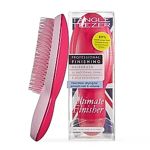 Tangle Teezer Ultimate Finisher Hairbrush, Smooths Strands, Adds Volume & Shine, for All Hair Types, Pink