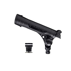RAILBLAZA Kayak Rod Holder Tube with MiniPort Track Mount Base for Baitcasting, Spinning and Conventional Reels