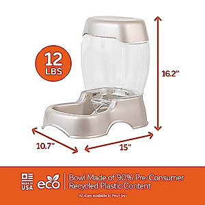 Petmate Pet Cafe Feeder Dog and Cat Feeder Pearl Tan, 12 lb, Made in USA