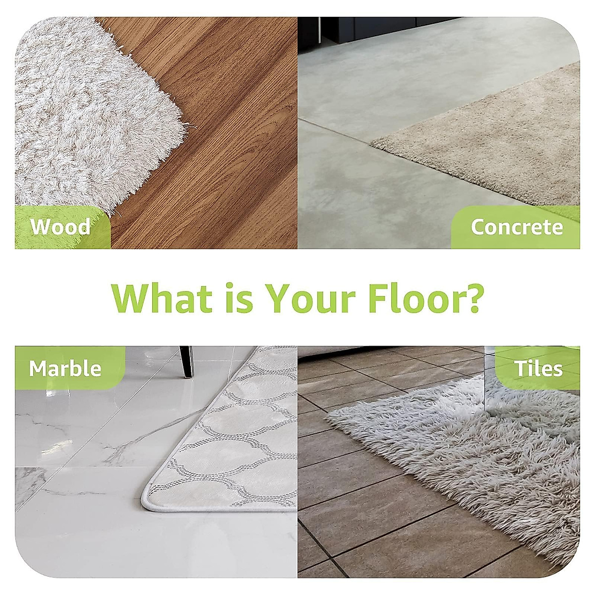 10Pcs Grippers for Rug,Non Slip Gripper for Rug for Hardwood Floors and Tiles, Carpet Gripper,Rug Stoppers to Prevent Sliding,Keep Rug in Place & Make Corner Flat（Black）