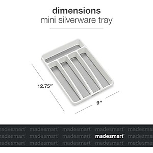 madesmart Mini Silverware Tray, White