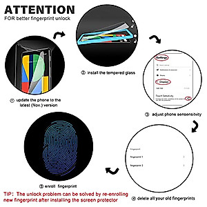OMOTON [4 Pack Screen Protector for Google Pixel 4 (5.7 Inch), Tempered Glass/Alignment Frame/Scratch Resistant/Only Cover Display Area
