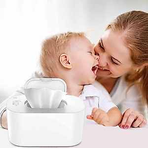 Aiend Baby Wipe Constant Temperature Warmer Baby Diaper Warmer Baby Wet Wipe Dispenser Portable Heat Preservation moisturizer Power by USB Adapter Carefully