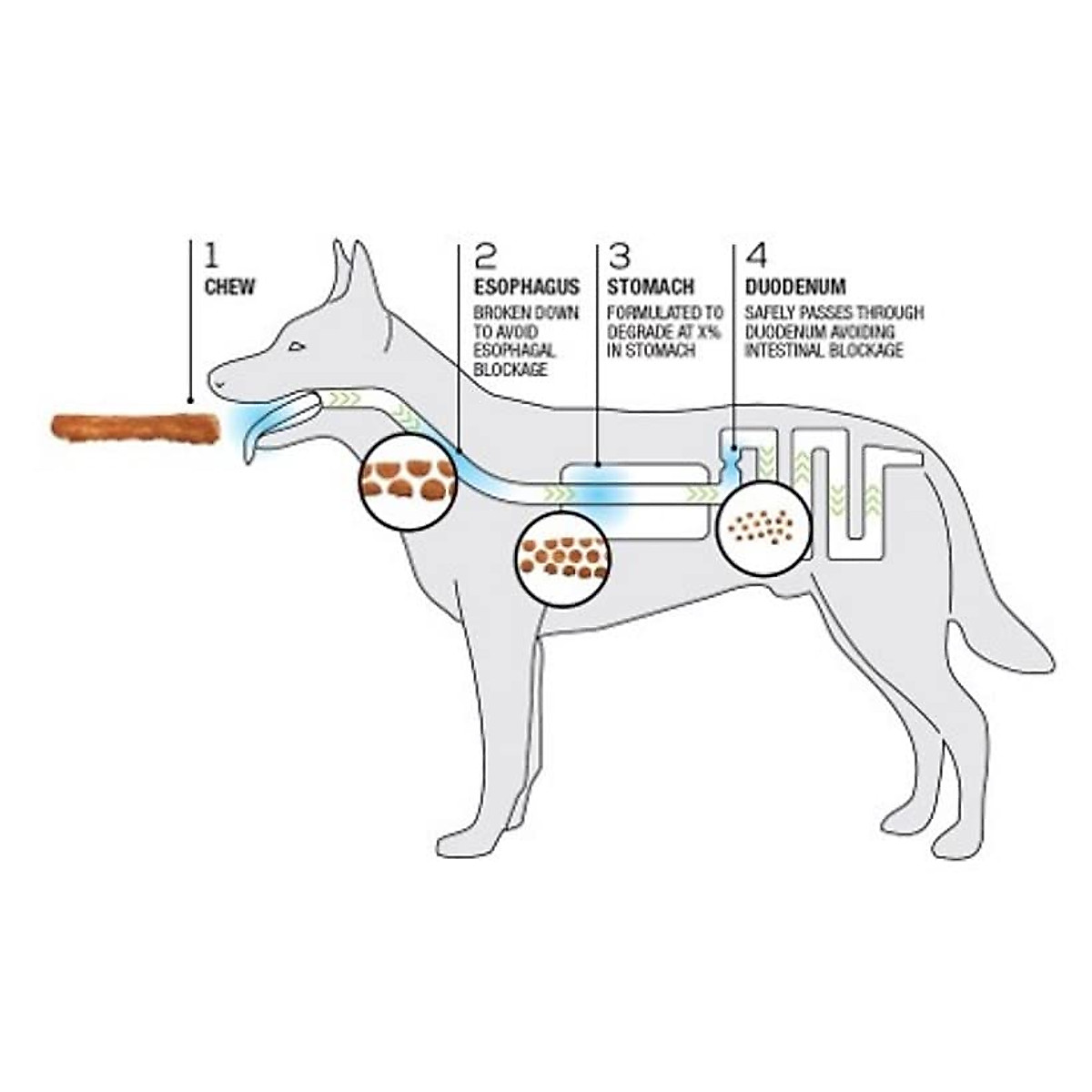 TRURANCH Collagen Pretzels, Bully, Healthy Joint Support Dog Treat, Rawhide Alternative, Skin & Coat Health, 1 Bag, 8 Count