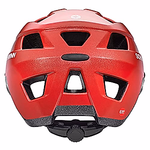 Schwinn Yahara ERT Bike Helmet for Youth Boys and Girls, Ages 8 to 14, Can Fit Head Circumference 54-58 cm, 14 Vents, Removable Visor, Adjustable Fit, Medium Red