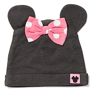 Disney Minnie Mouse Newborn Baby Girls Bodysuit Pants and Hat 3 Piece Outfit Set 3-6 Months