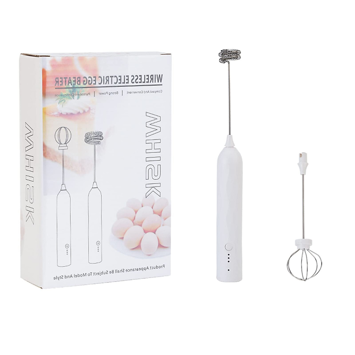 Home Electric Mixer Milk Beater Double-Head Coffee Frother Foamer Machine Stainless Steel For Kitchen Food Processor Small Electric Whisk Mixer Mini Hand-held For Coffee Shakes Stirring Stainless Tool