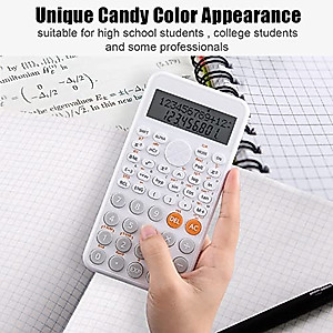 EooCoo 2-Line Standard Scientific Calculator, Cute Desk Accessories, Portable and Cute School Office Supplies, Suitable for Primary School to College Student Use