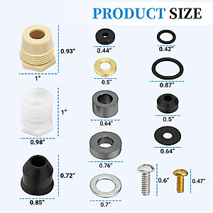 630-7755 Wall Hydrant Repair Kit Compatible with Prier Mansfield 300 400 500 Series Wall Outdoor Hydrant Faucet