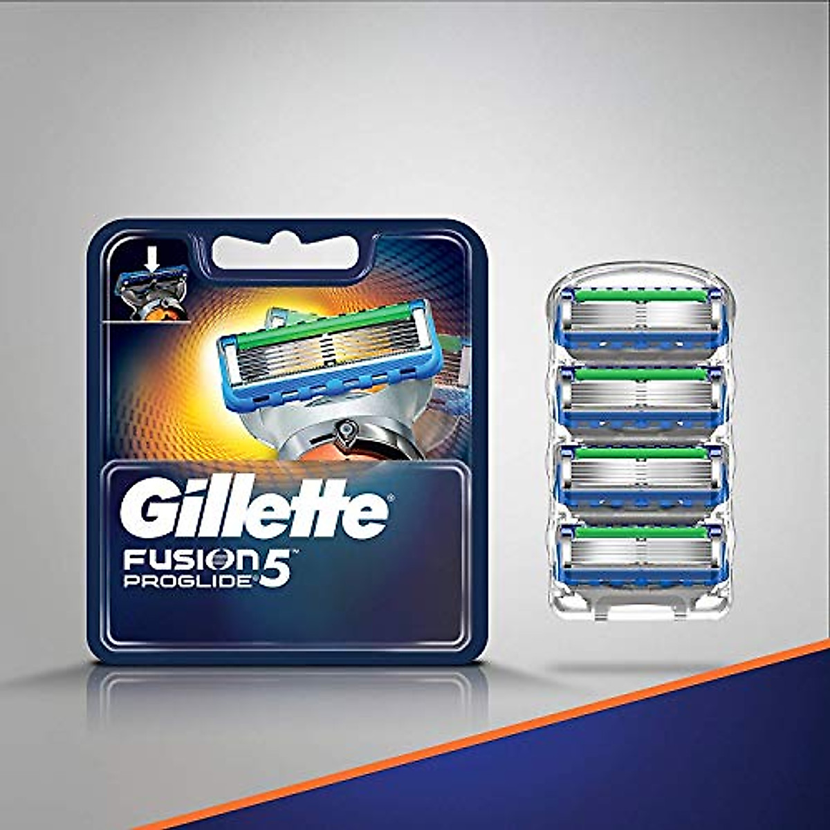 Fusion ProGlide Men's Razor Blade Refills, 4 Count by Gillette 2 Pack