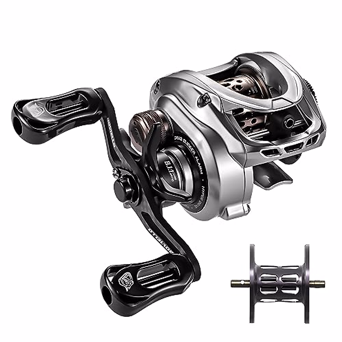 DOVIELLO HICC50 136g/4.8oz Ultralight Baitcaster Reels BFS Reel Baitcasting Fishing Reel 7.1 Gear Ratio 11+1BB 4KG/8.8LB Drag Power Baitcaster Full Carbon High Compact