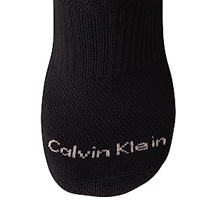 Calvin Klein Men's Socks - No Show Ankle Socks (6 Pack), Size 7-12, Classic Black