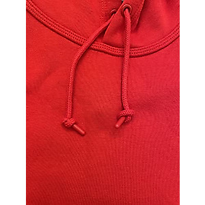 Nike 826433-010 Men Black Pull-Over Hoodie (as1, alpha, x_l, regular, regular, University Red/White)
