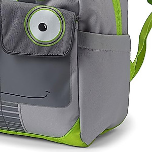 High Sierra Chiqui Backpack Travel Bag with Padded Tablet Sleeve, Accessory Pocket and Reflective Straps, Robot (Gray/Lime Green)