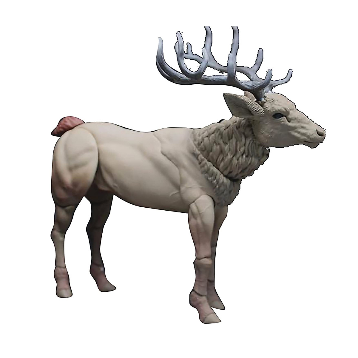 Boss Fight Studio Vitruvian H.A.C.K.S. Mighty Steeds Elk Kawiki Action Figure - Highly Articulated, Properly Proportioned, Collectible & Customizable Figurine with Stand - 1:18 Scale