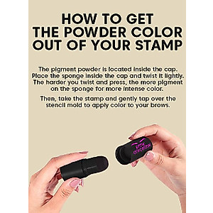 Eyebrow Stamp Stencil Kit, Brow Stamp Kit, Waterproof Eye Brow Stamping Kit, Easy To Use Eyebrow Kit, Brow Stencils and Stamp Kit, Eyebrow Stencil Kit