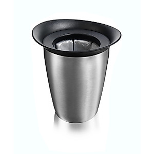 Vacu Vin Active Cooler Champagne Elegant - Reusable Champagne Bottle Cooler - Stainless Steel - Prosecco Cooler Sleeve For Standard Size Bottles - Insulated Prosecco Bottle Chiller