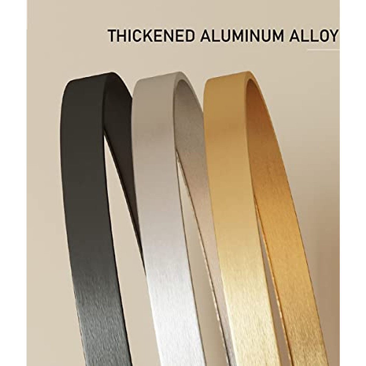 ZMYCZ Floor Mirror, 64"x21" Arched Full Length Mirror Standing Hanging or Leaning Against Wall, Arched-Top Mirror with Aluminum Alloy Frame, Body Mirror for Bedroom (Black)